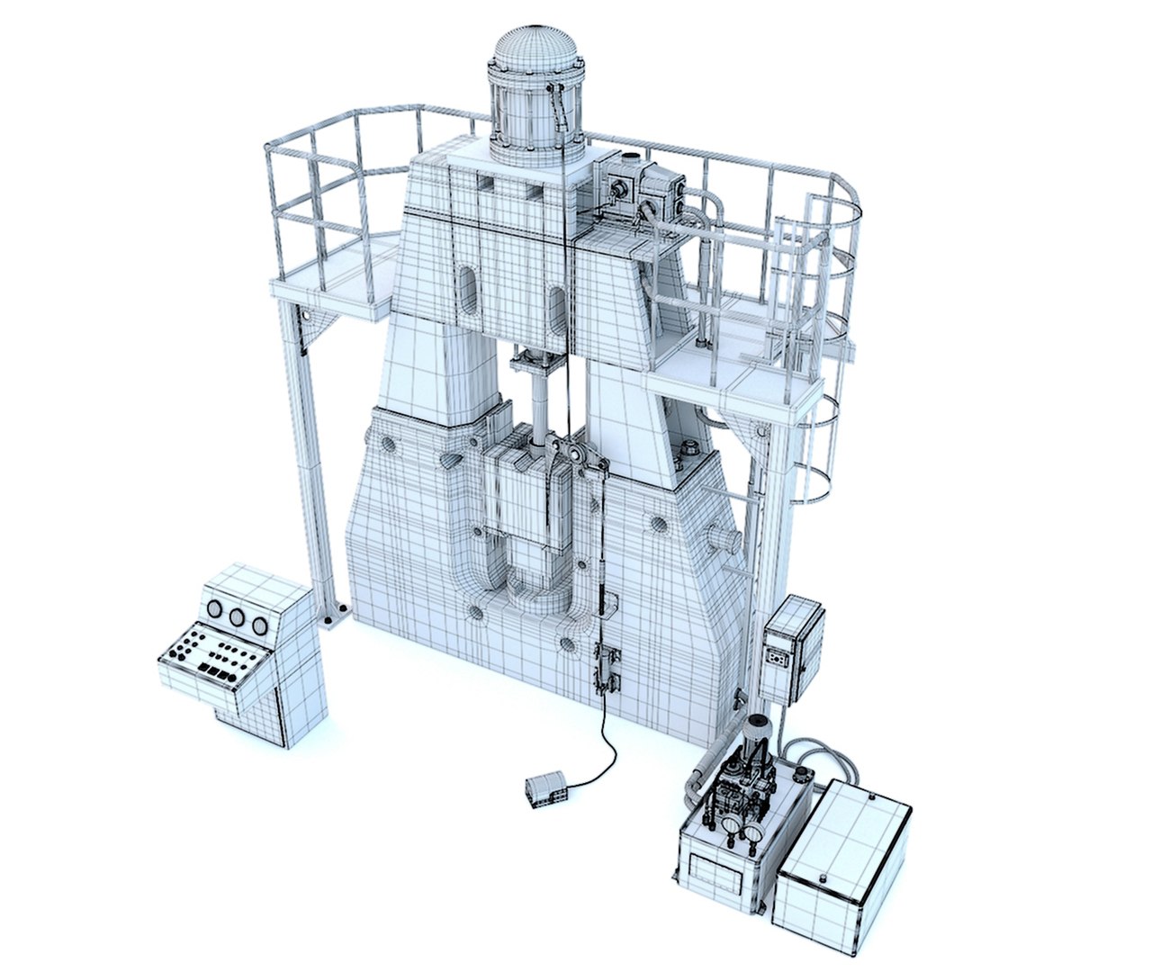 3D MA2145 Forging Hammer Press-stamping - Industrial Machine Tool Model ...