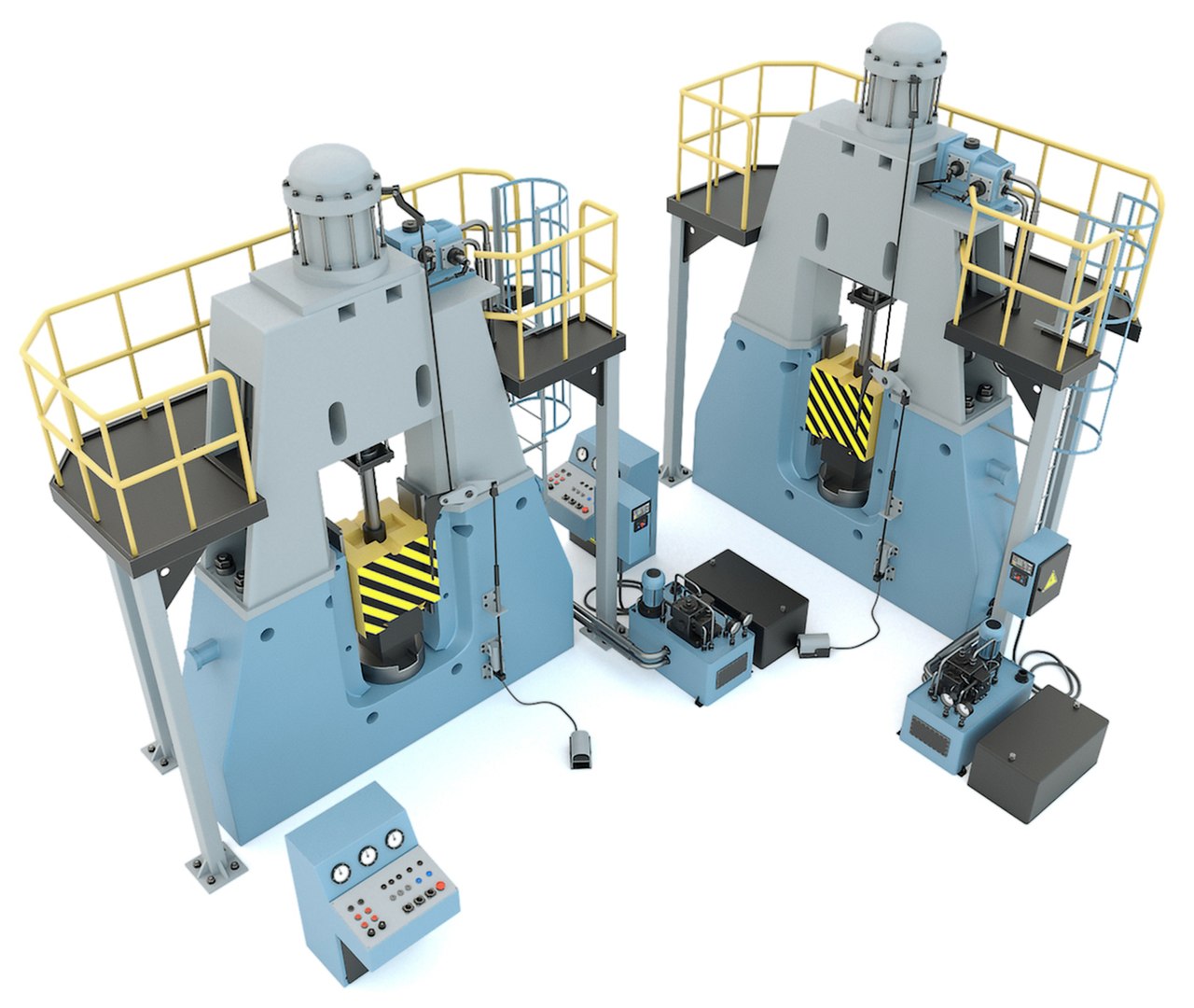 3D MA2145 Forging Hammer Press-stamping - Industrial Machine Tool Model ...