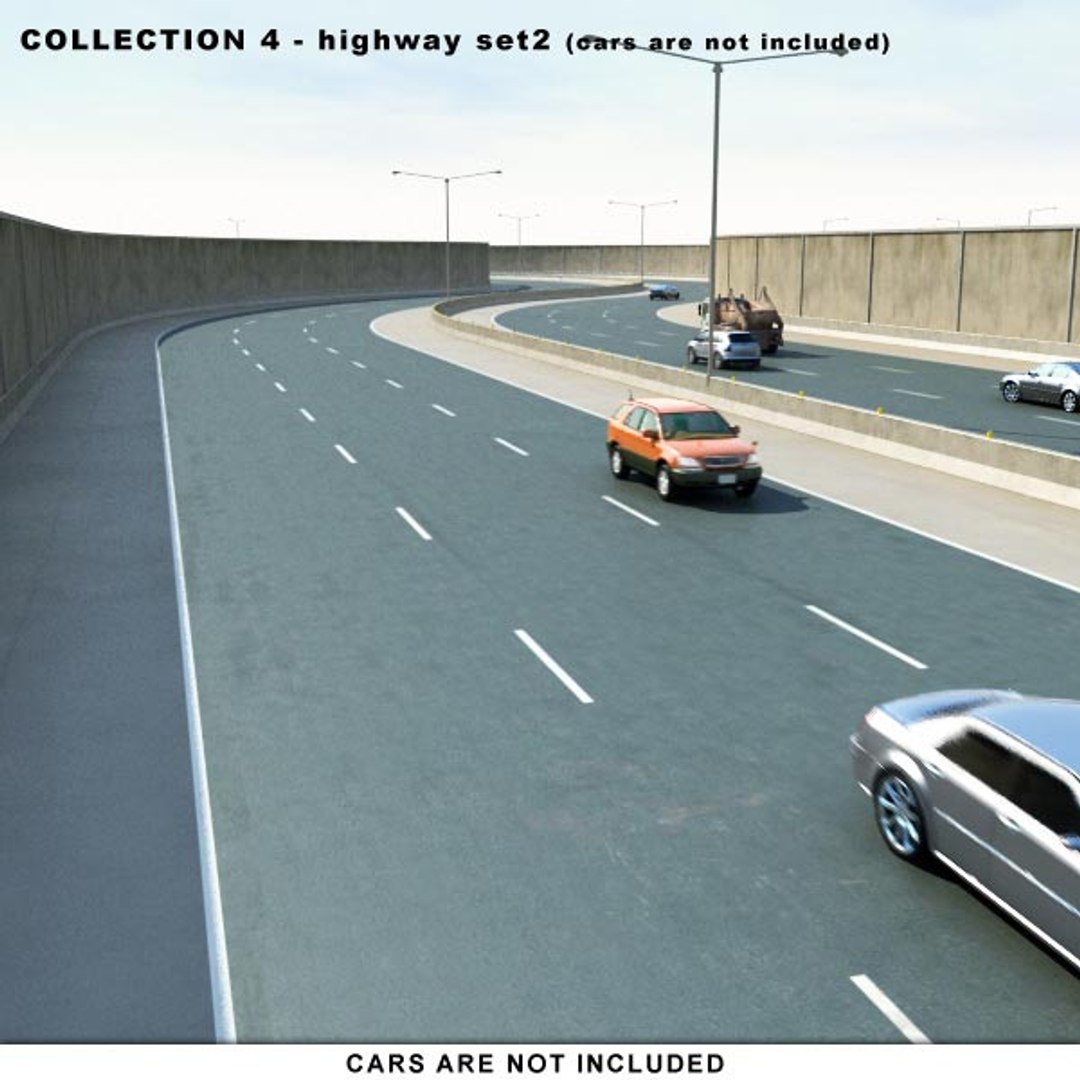 3d roads big highway