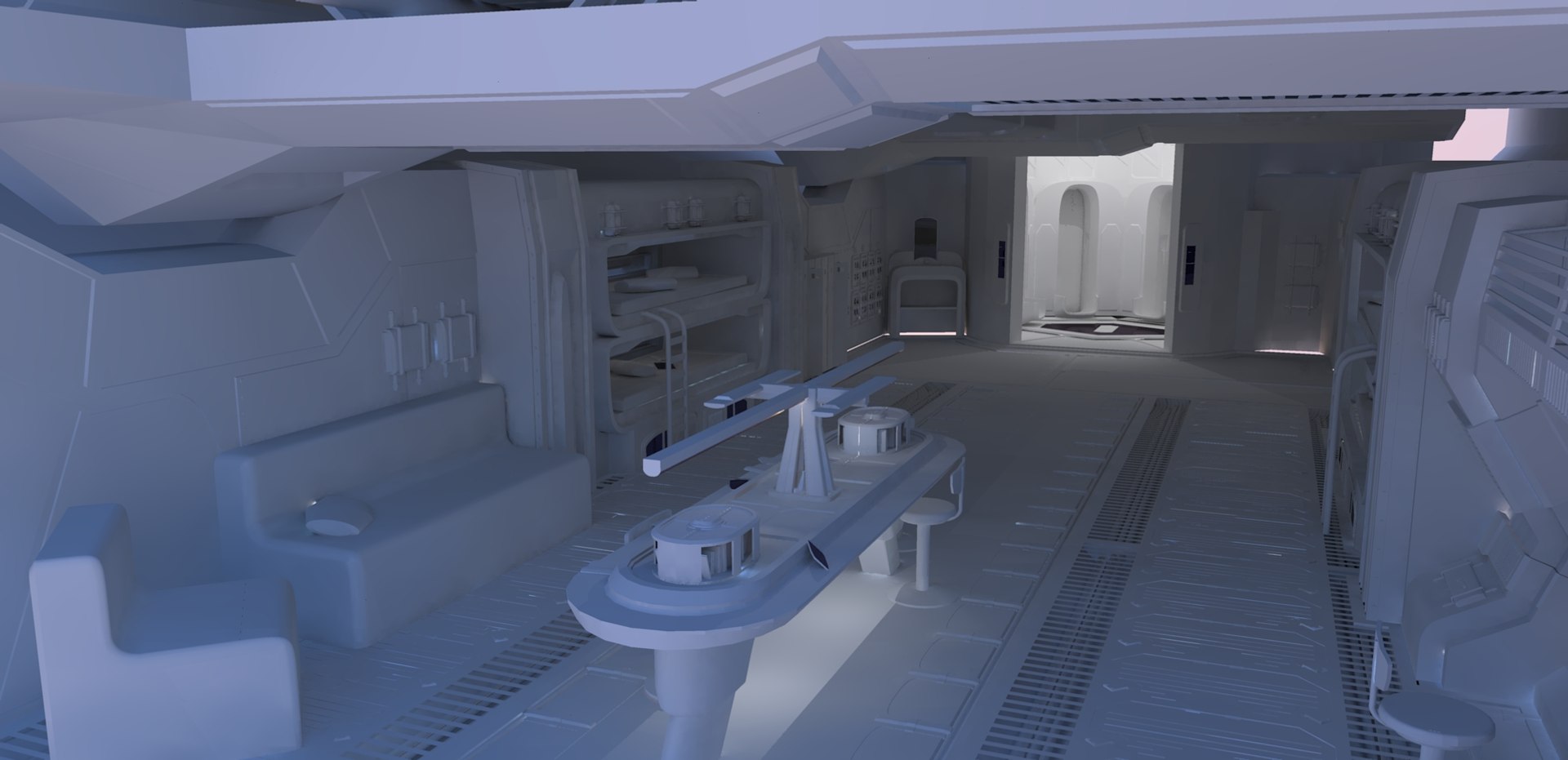 Dae Spaceship Living Quarters