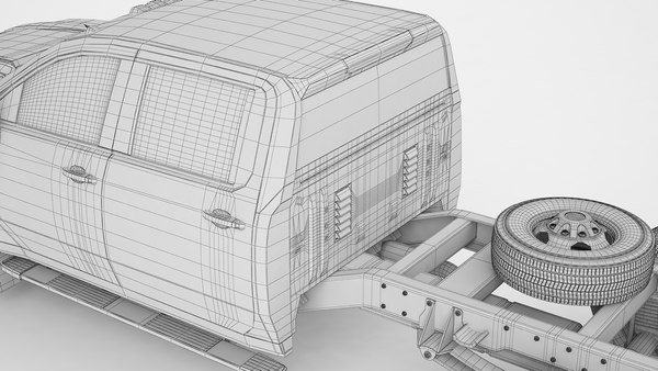 Pickup Truck Generic Chassis 03 3D - TurboSquid 1894033
