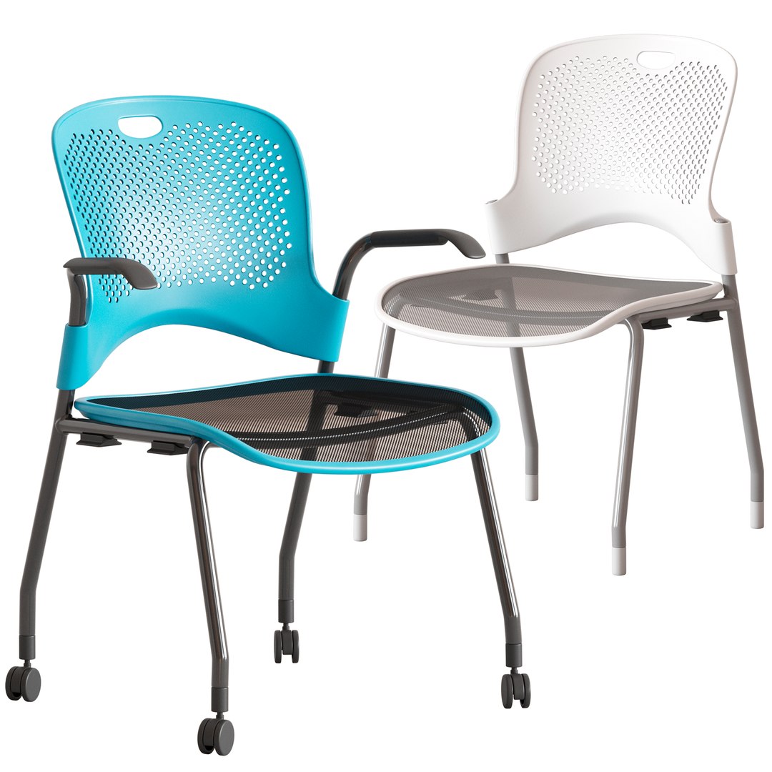 Herman Miller Caper Stacking Chairs model - TurboSquid 1960792