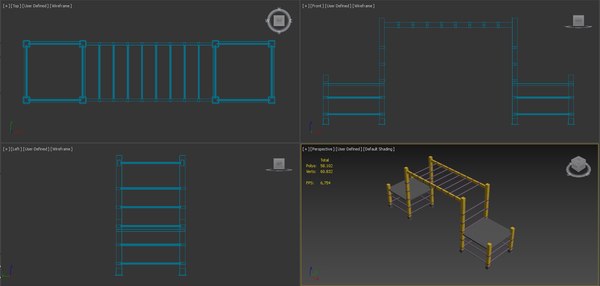 Sports track equipment parkour 3D - TurboSquid 1953367