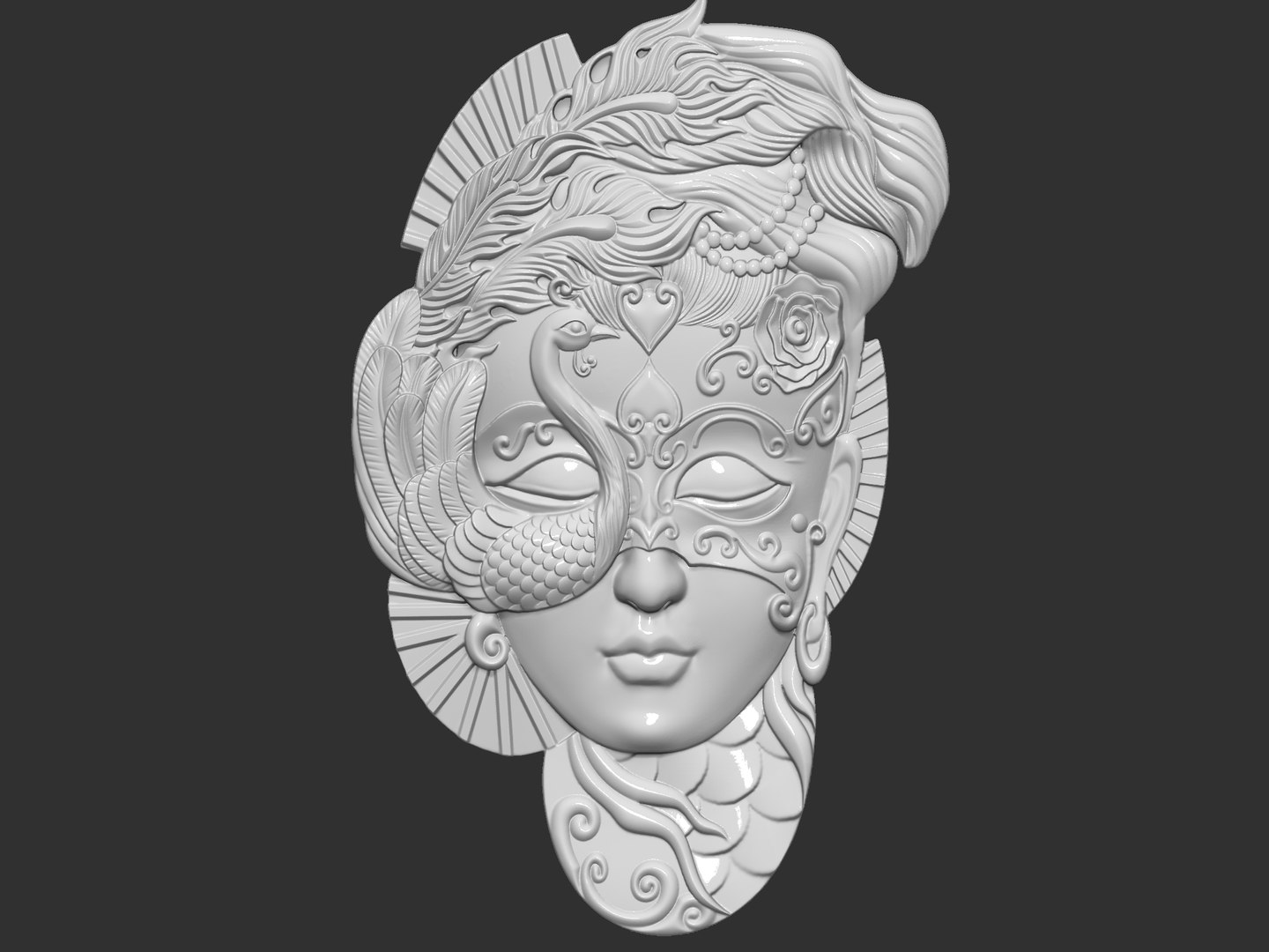 Face Mask Girl 3D - TurboSquid 2044534