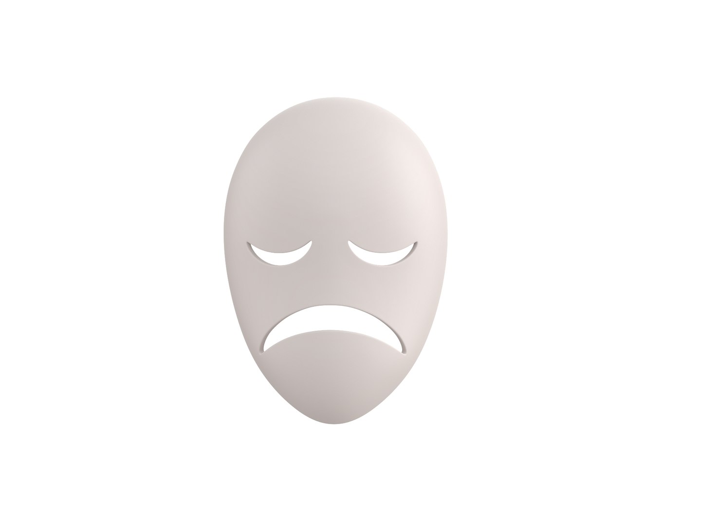 Prop059 Sad Mask 3D - TurboSquid 1864022