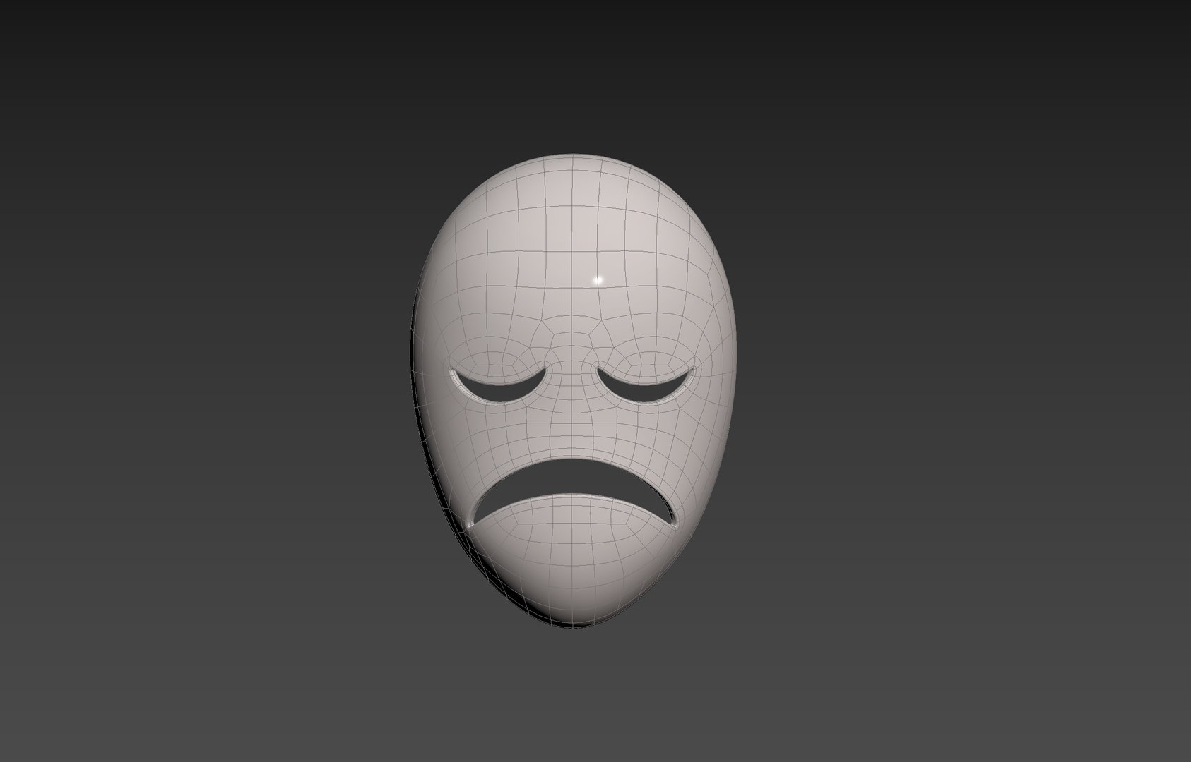 Prop059 Sad Mask 3D - TurboSquid 1864022