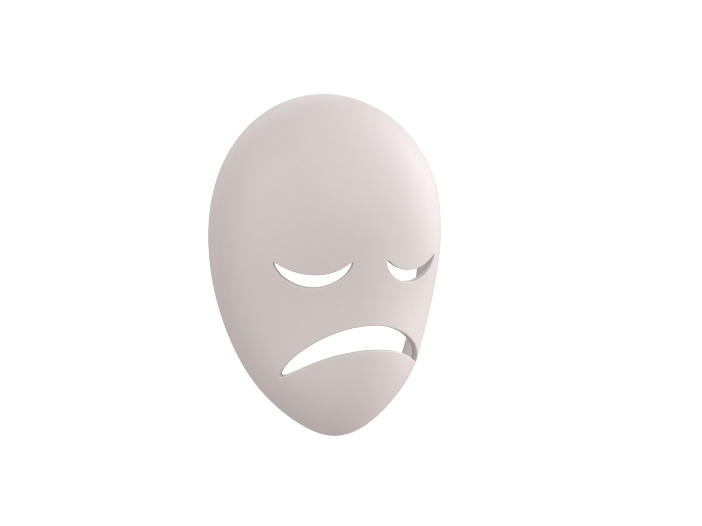 Prop059 Sad Mask 3D - TurboSquid 1864022