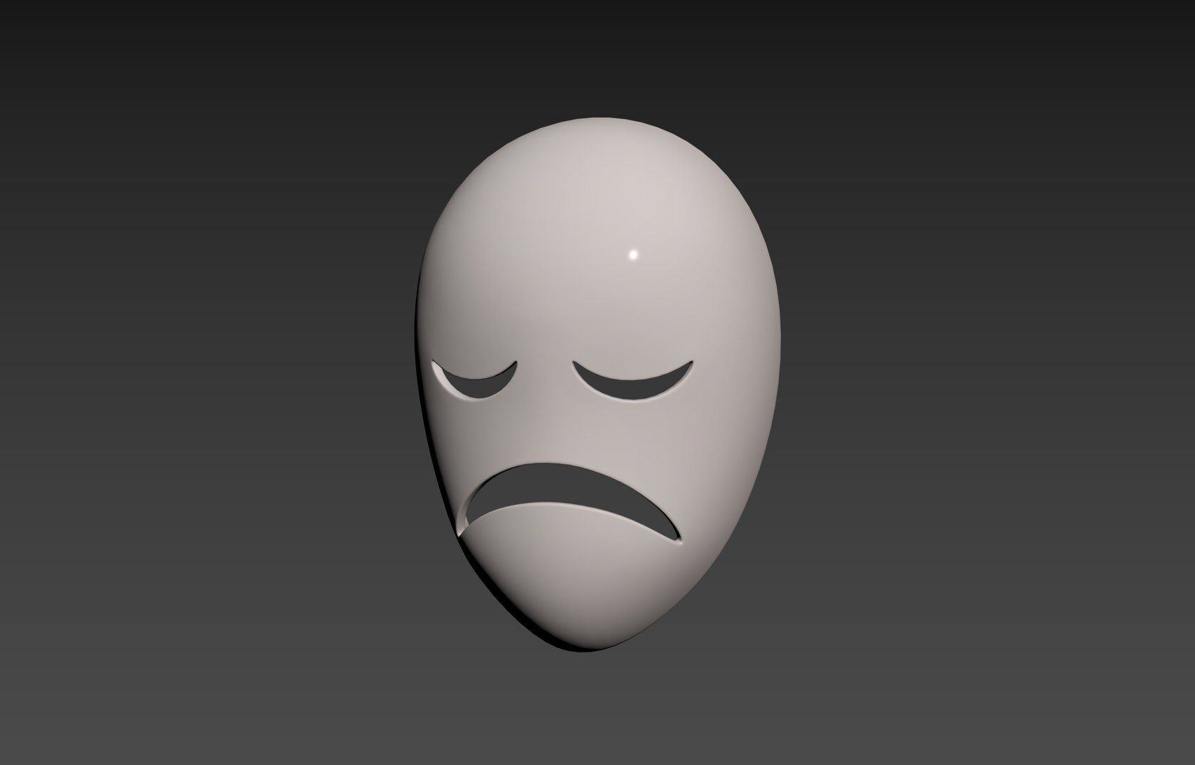 Prop059 Sad Mask 3D - TurboSquid 1864022