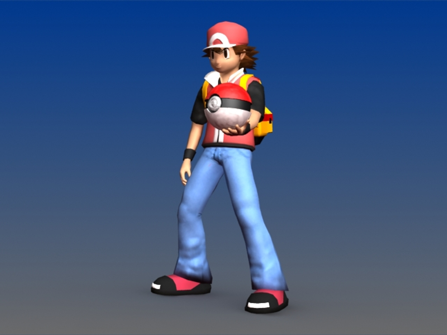 3d ash pokemon backpack poke
