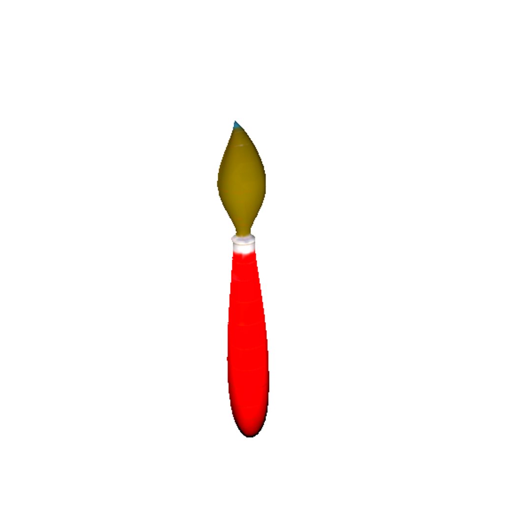 comic paintbrush obj