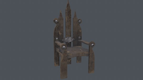 3d Wood Cahir Model Turbosquid 1988418