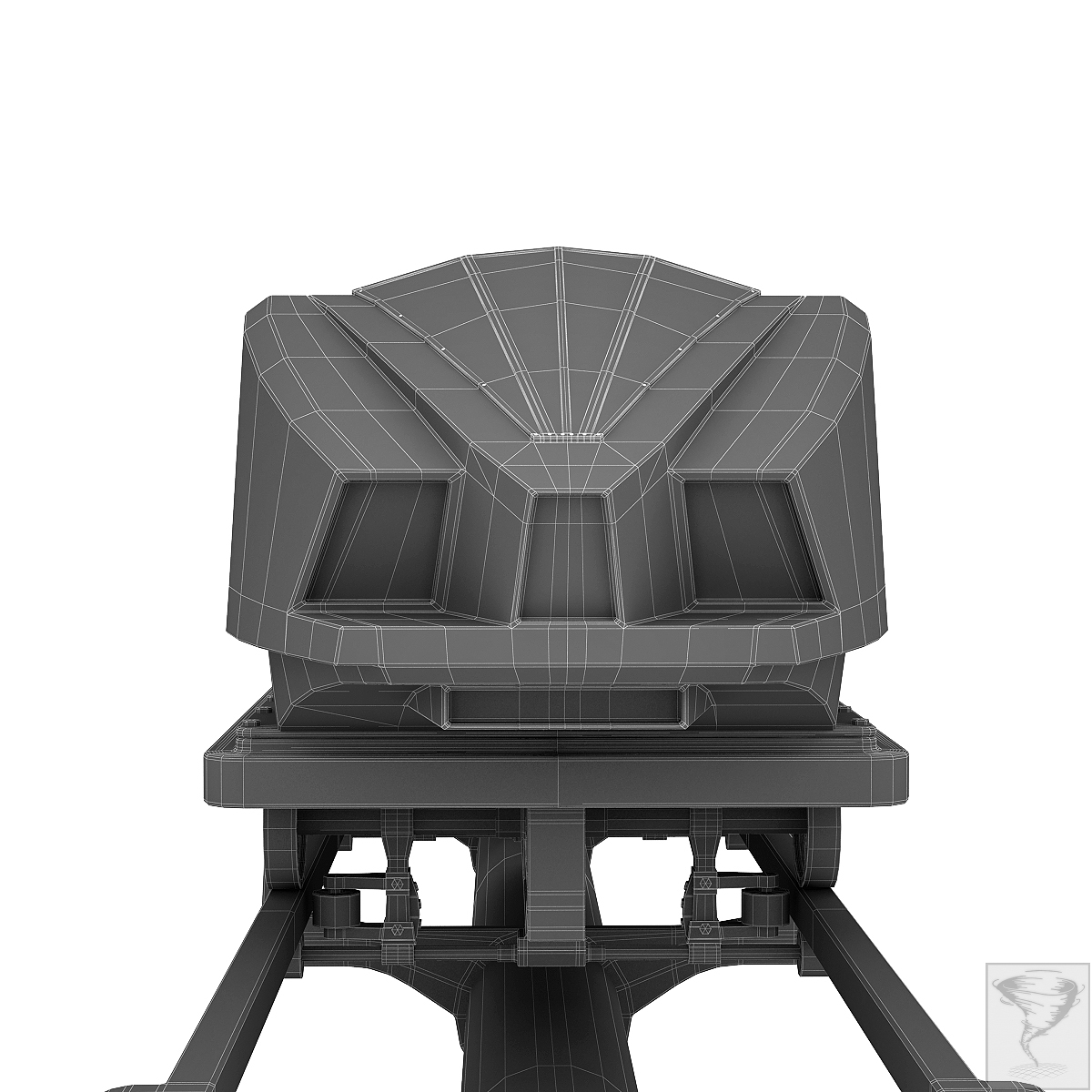 roller coaster train 3d model
