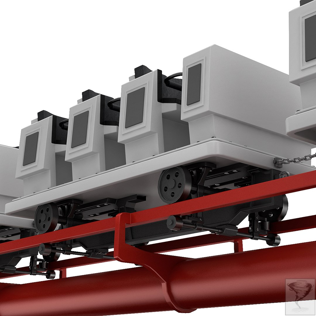 Roller Coaster Train 3d Model