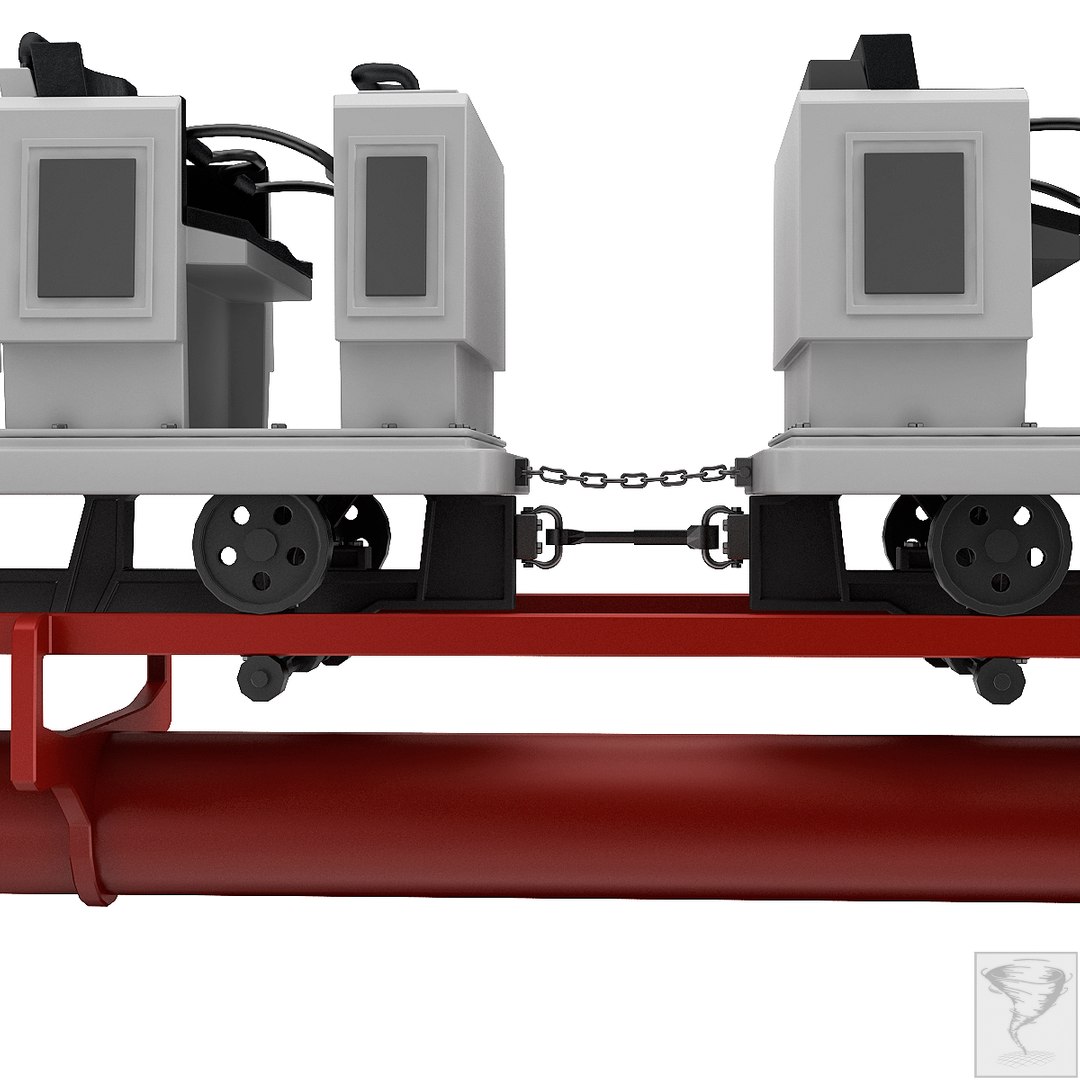 Roller Coaster Train 3d Model