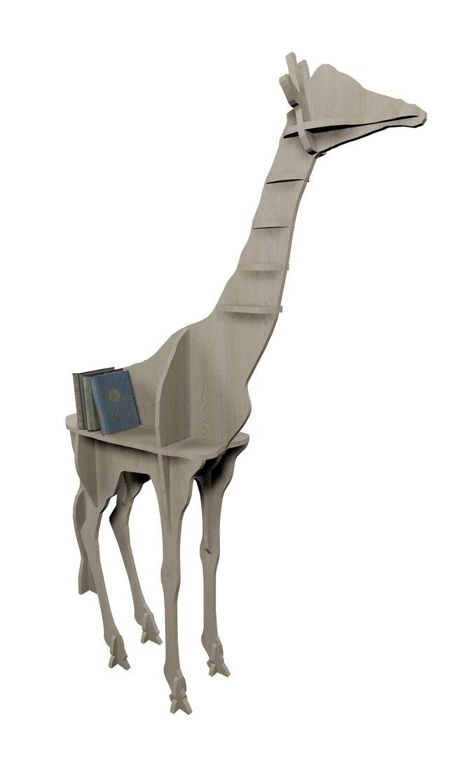 3D Interior Shelf Giraffe Model - TurboSquid 1204121