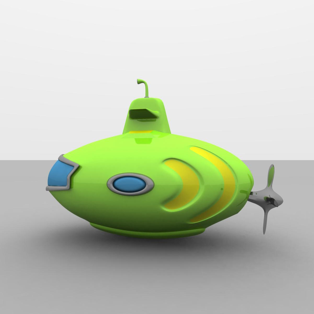 Toy Submarine Obj