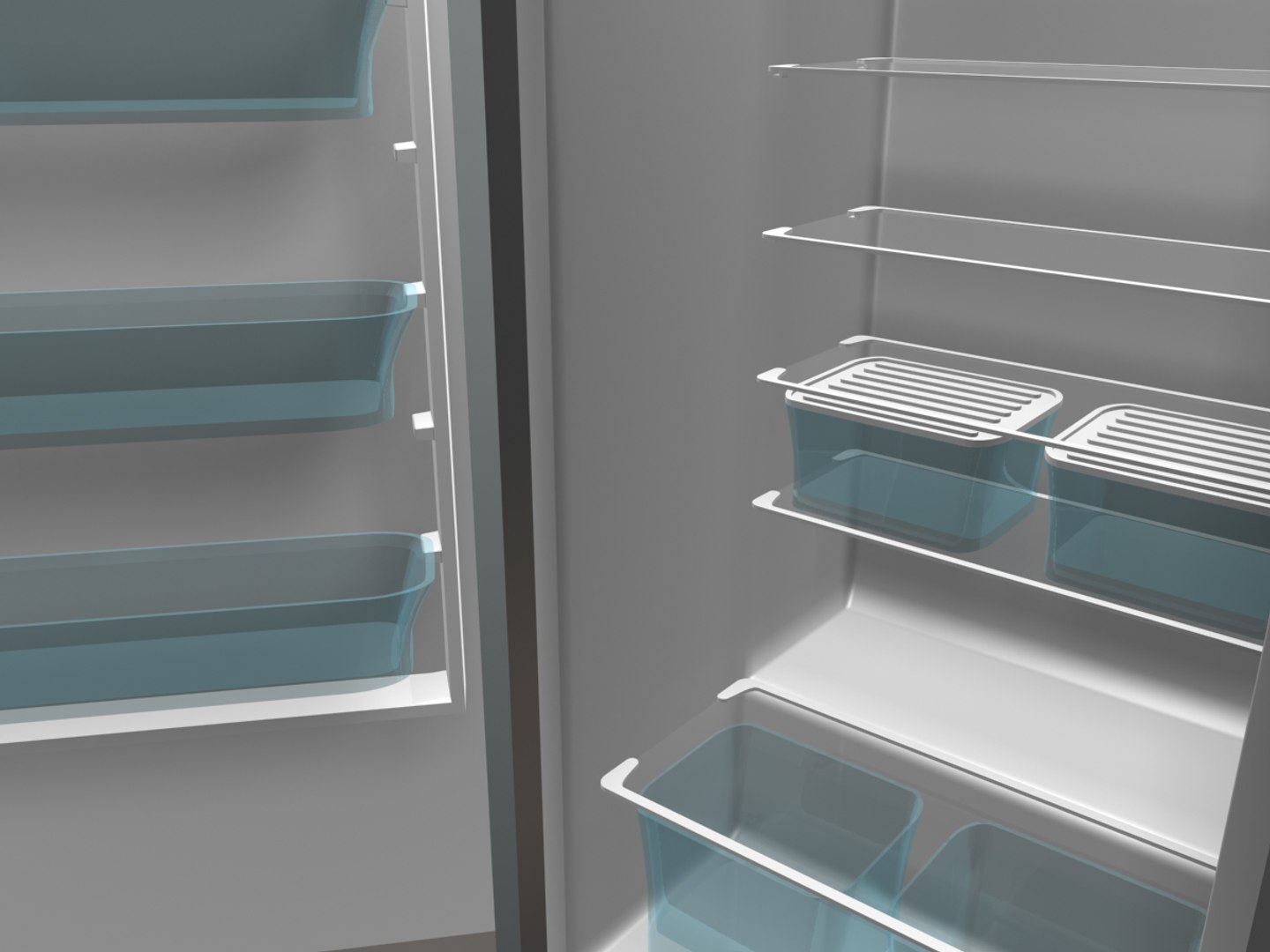 refrigerator fridge 3d model