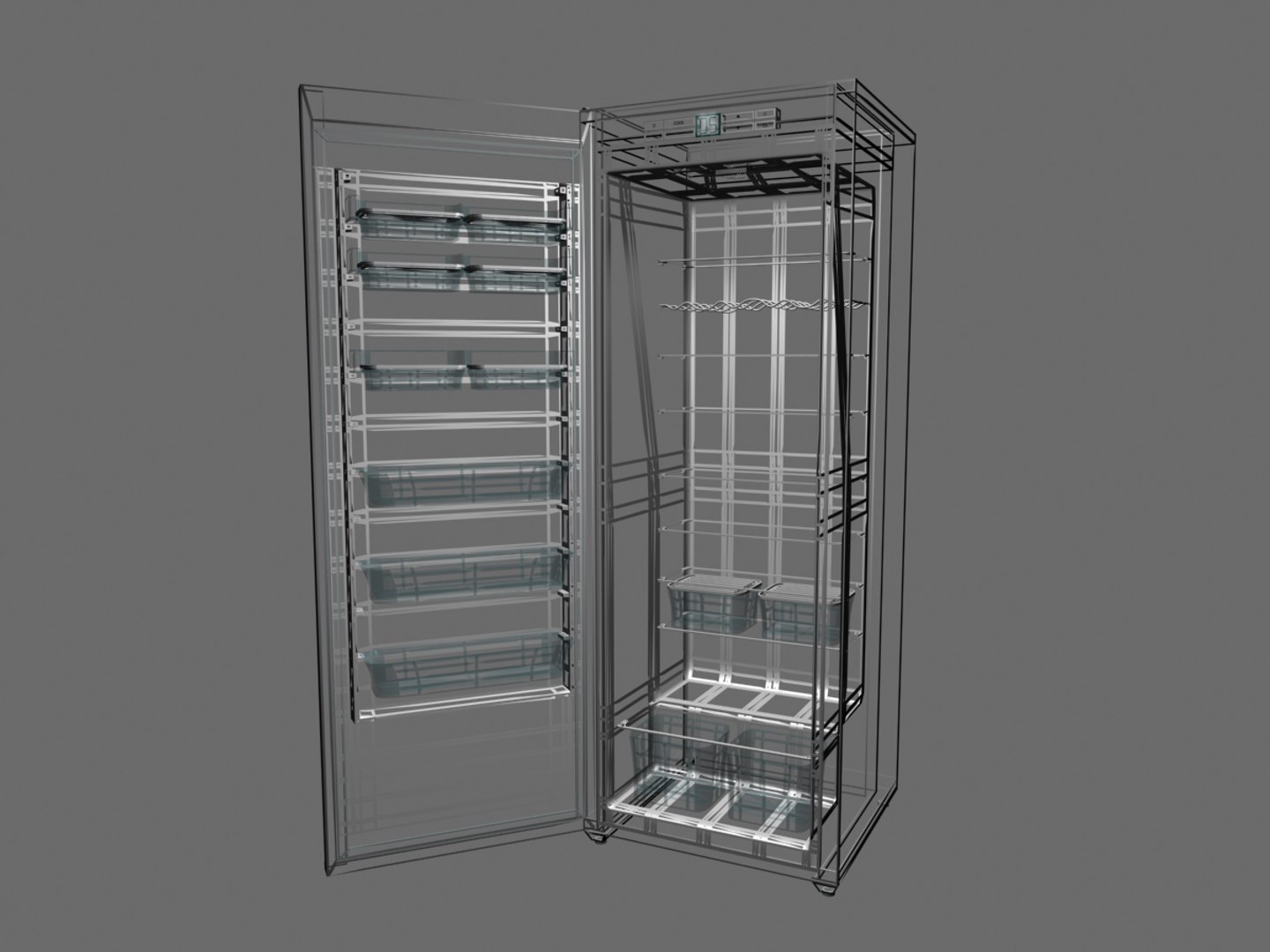 refrigerator fridge 3d model