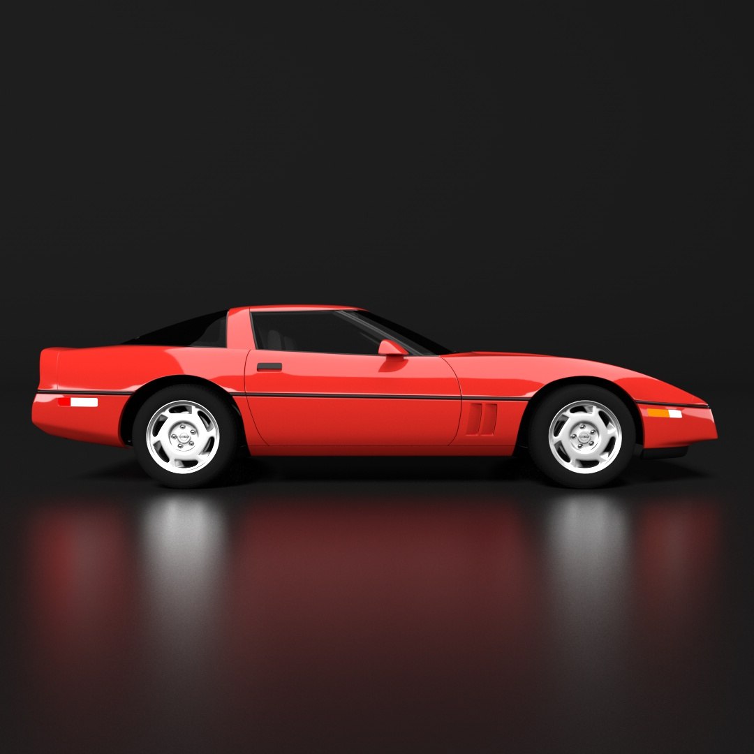3D Model Chevrolet Corvette Grand Sport C4 Coupe - TurboSquid 2314612