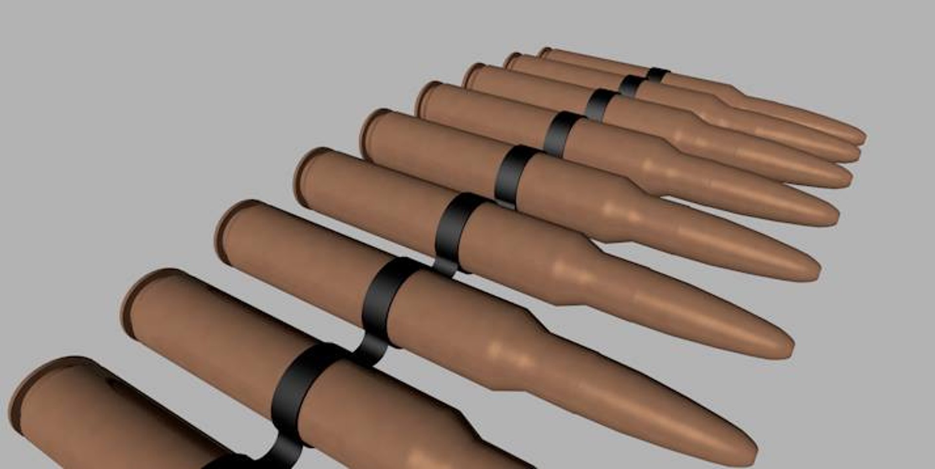 3ds Bullet Chain Belt Rigged
