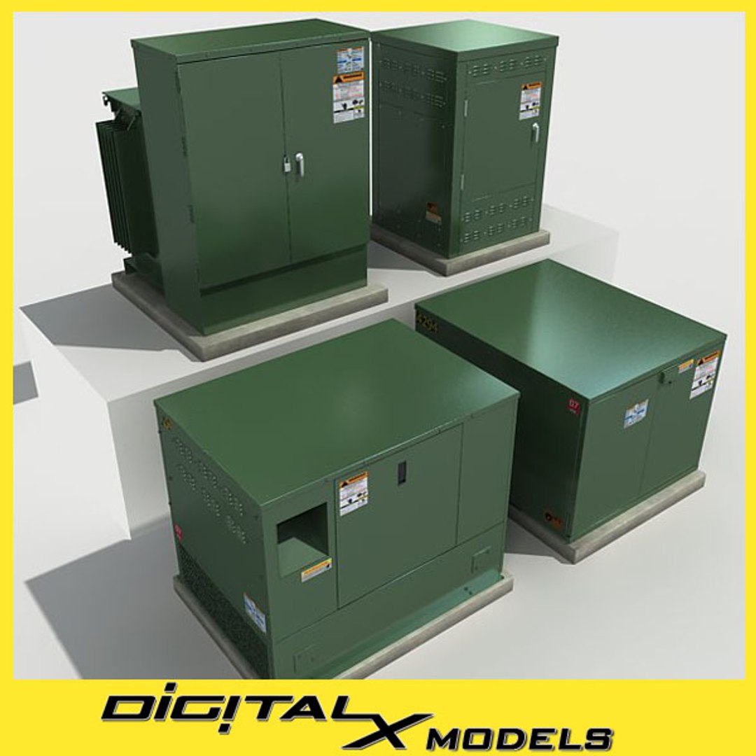 Electrical Boxes 3d Obj