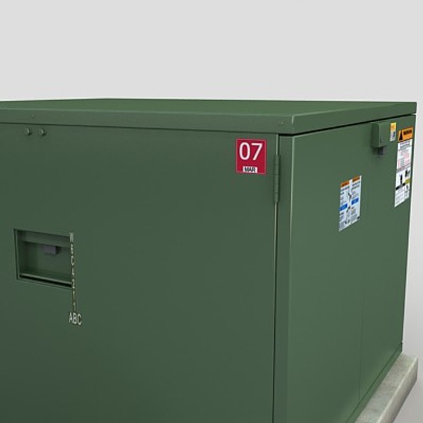 electrical boxes 3d obj