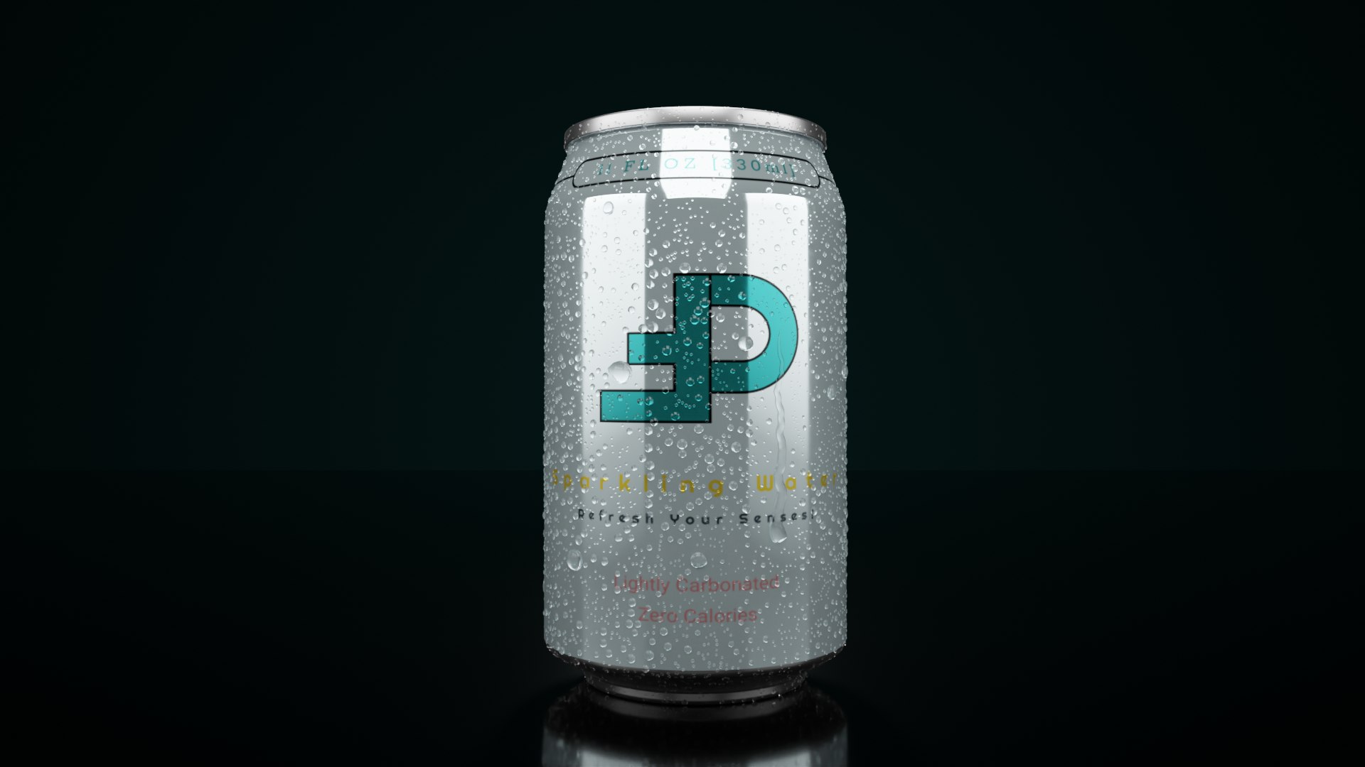 Regular 330ml Beverage Can Open And Closed Tabs With Droplets 3D Model ...