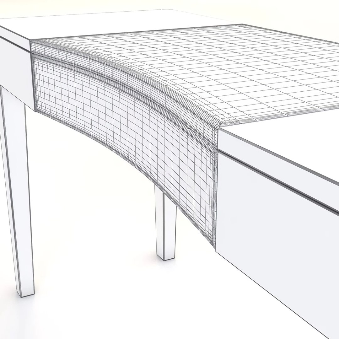 WILDE DELUXE Writing Desk Model - TurboSquid 1962034