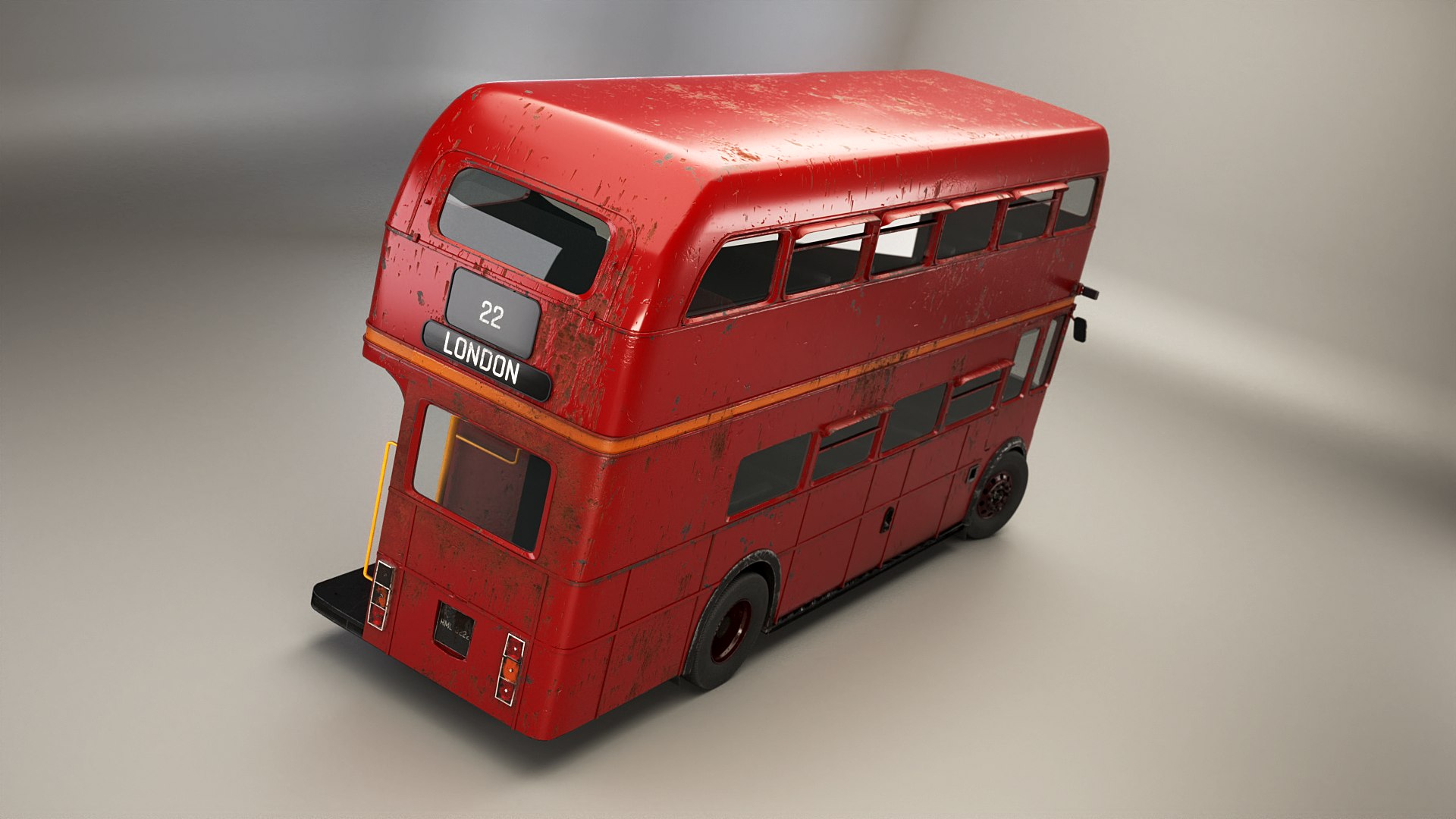3D Aged Routemaster Classic London Bus - TurboSquid 2316442