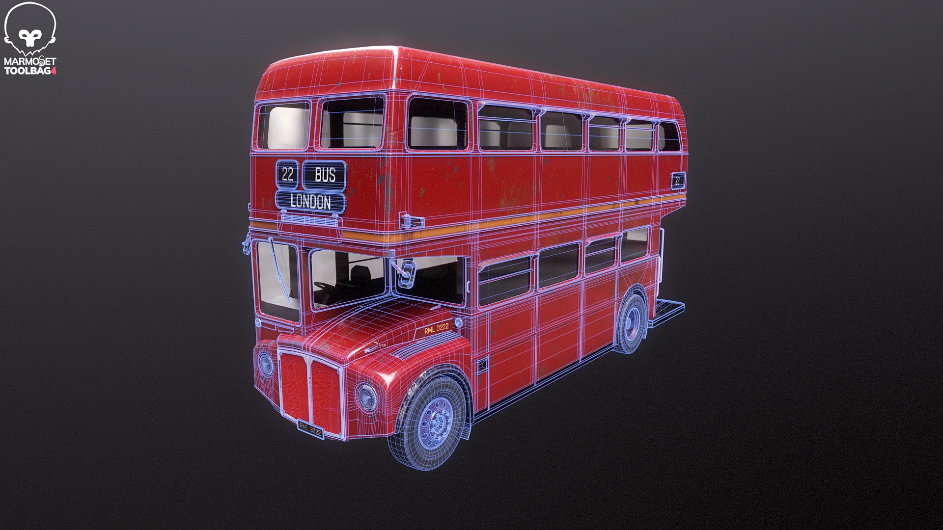3D Aged Routemaster Classic London Bus - TurboSquid 2316442