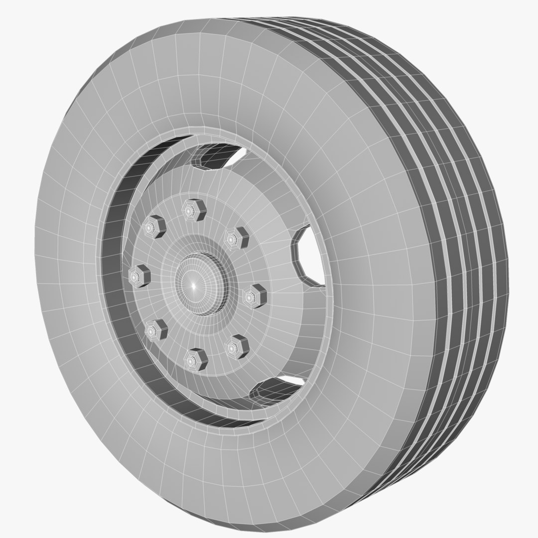 3dsmax Rim Wheel Bus