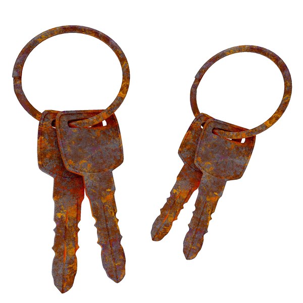 Dirty grungy key model - TurboSquid 1983235