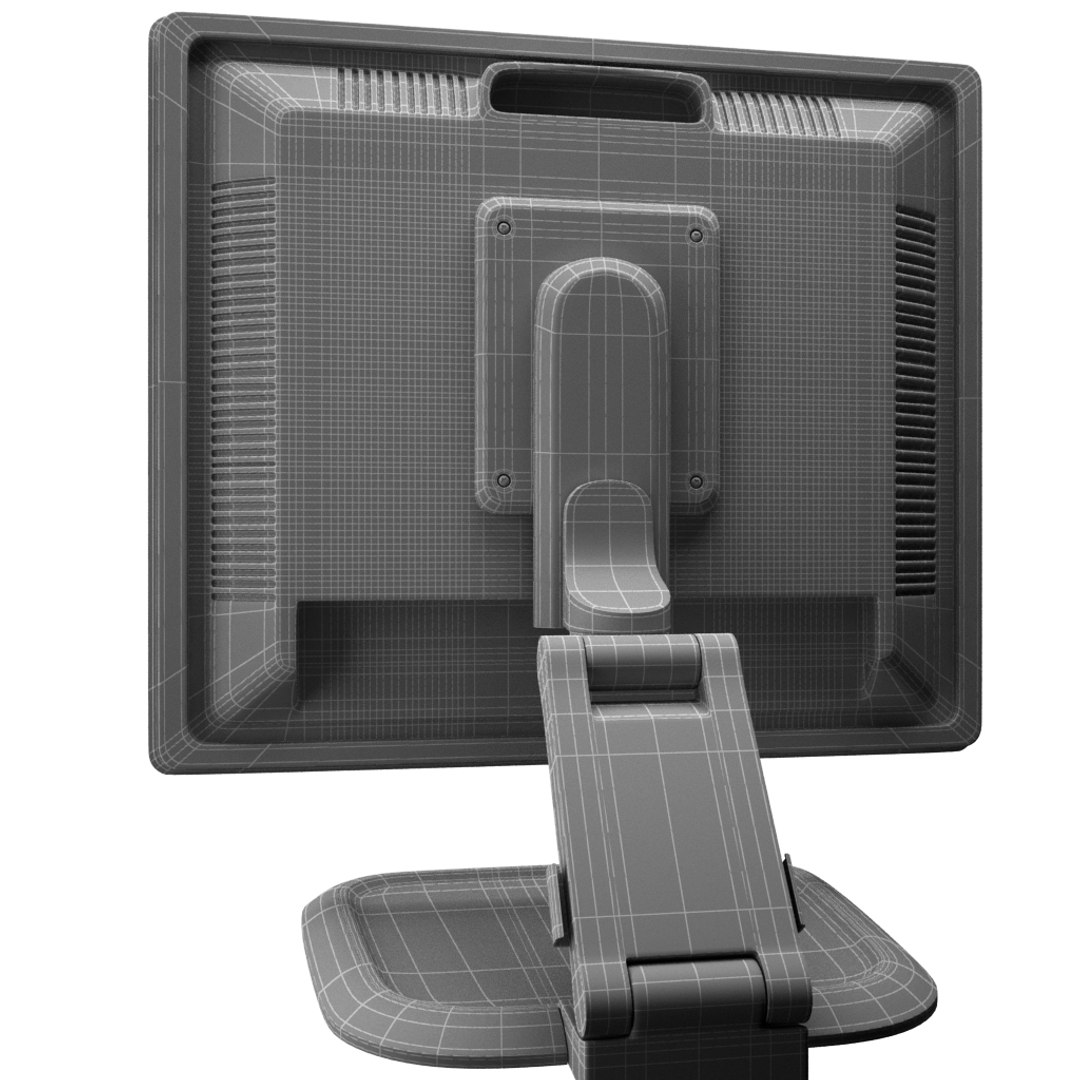 Hp Lcd Monitor 3d Model