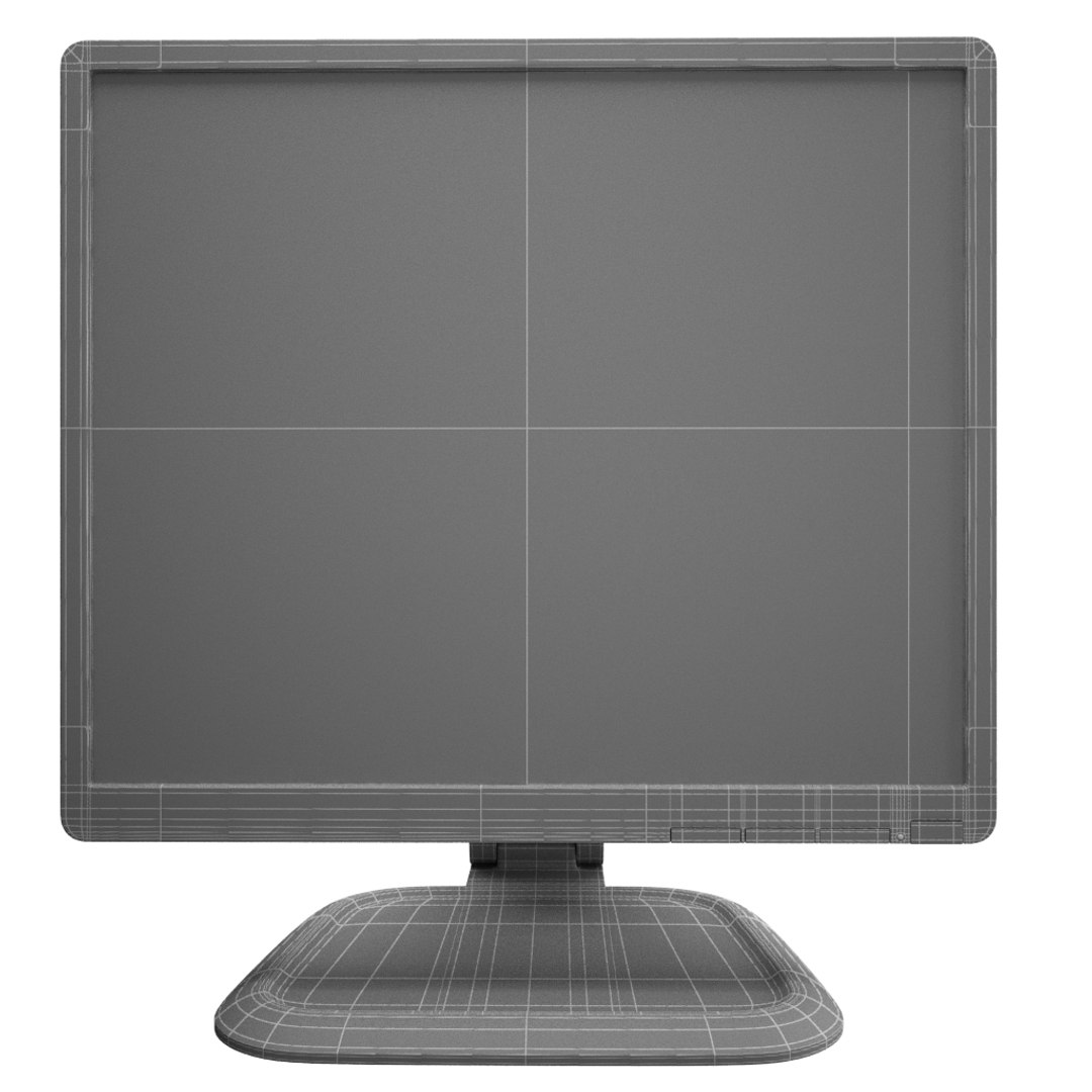 Hp Lcd Monitor 3d Model