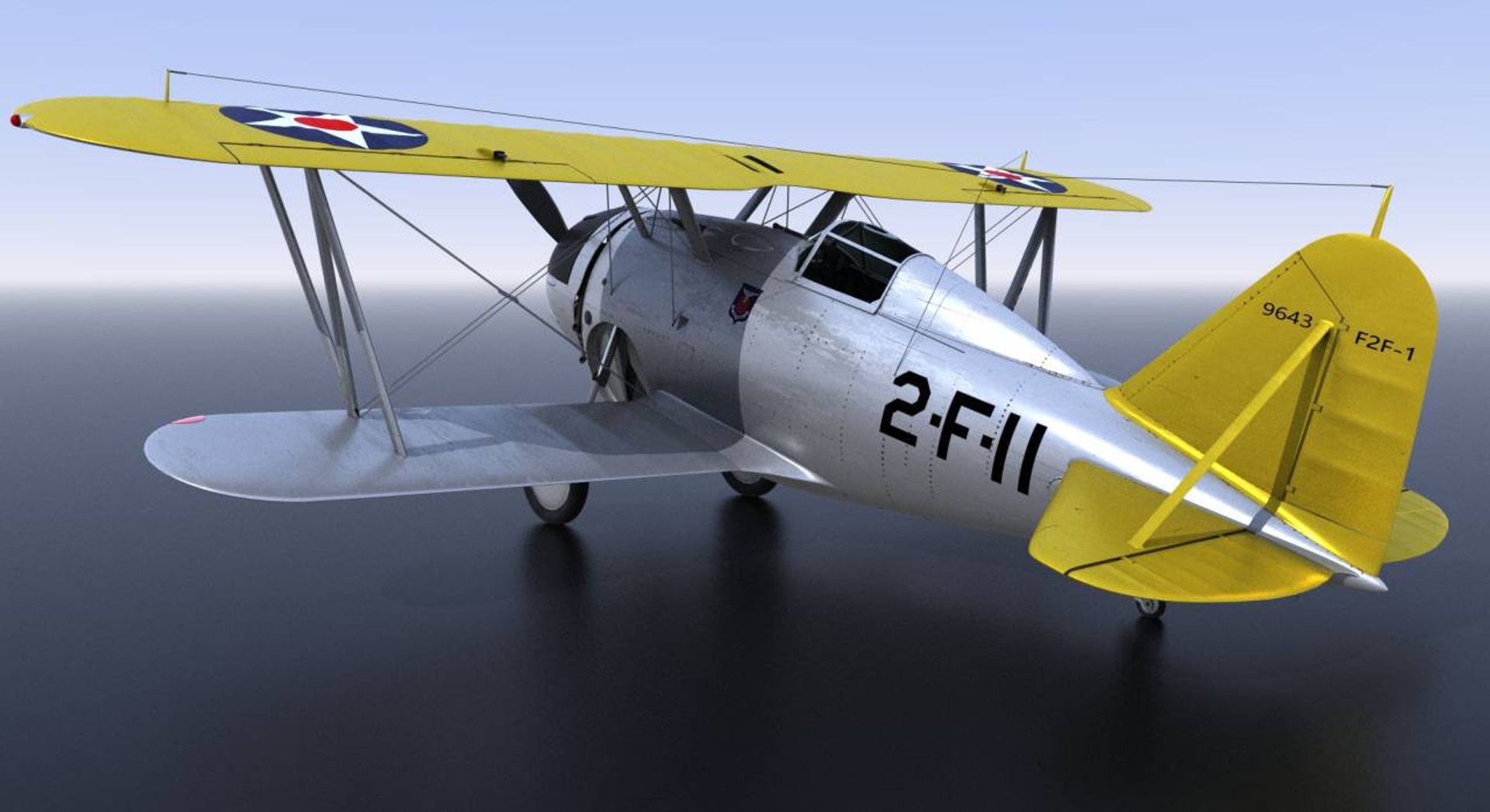 Grumman aircraft airplane 3D model - TurboSquid 1430559