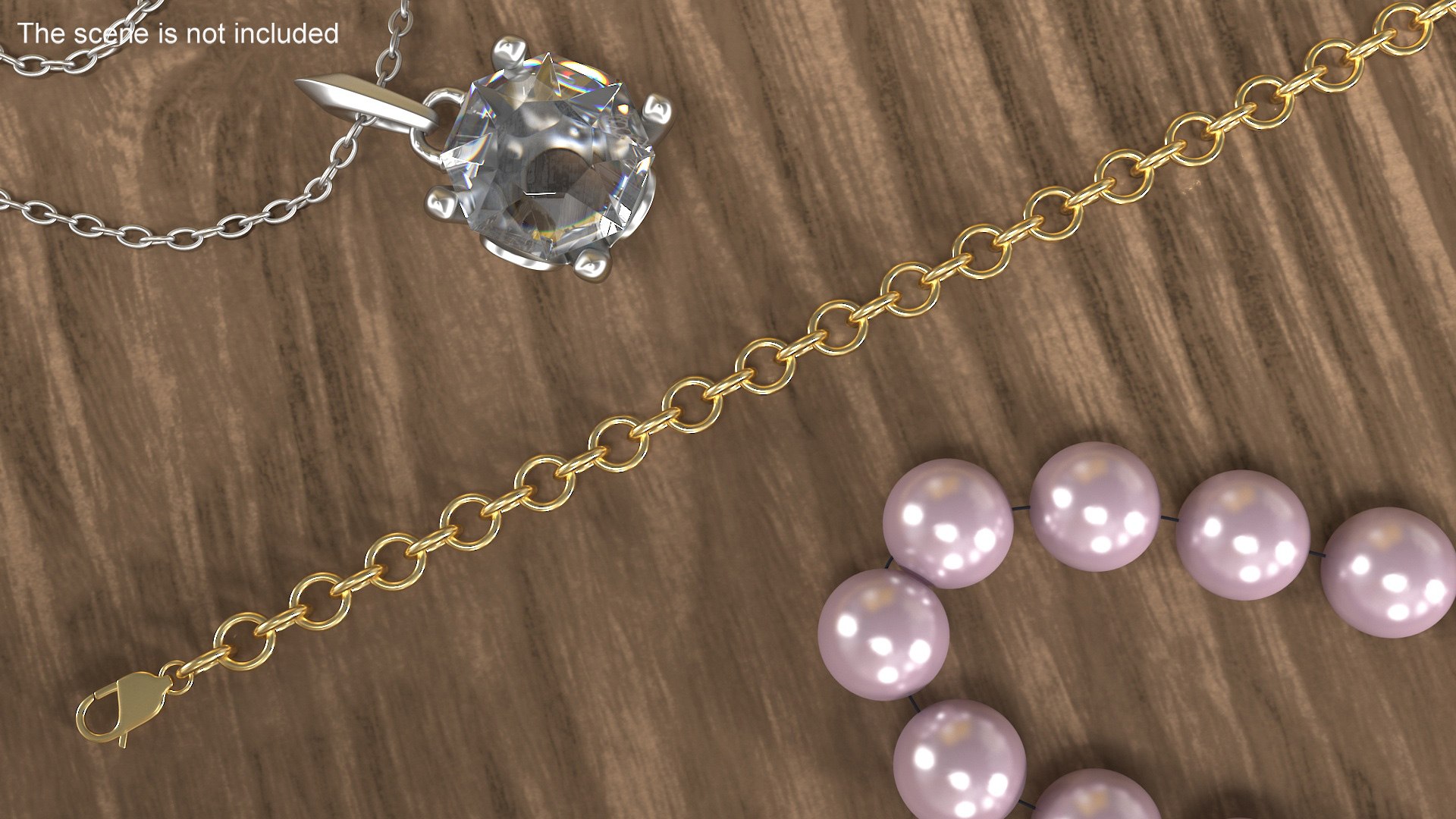 3D Golden Cable Chain Model - TurboSquid 2239701