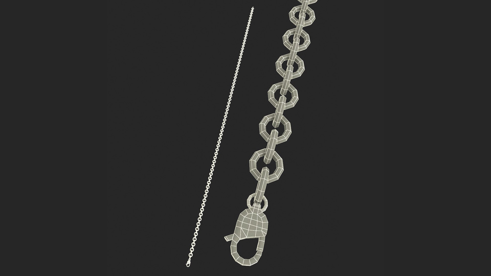 3D Golden Cable Chain Model - TurboSquid 2239701