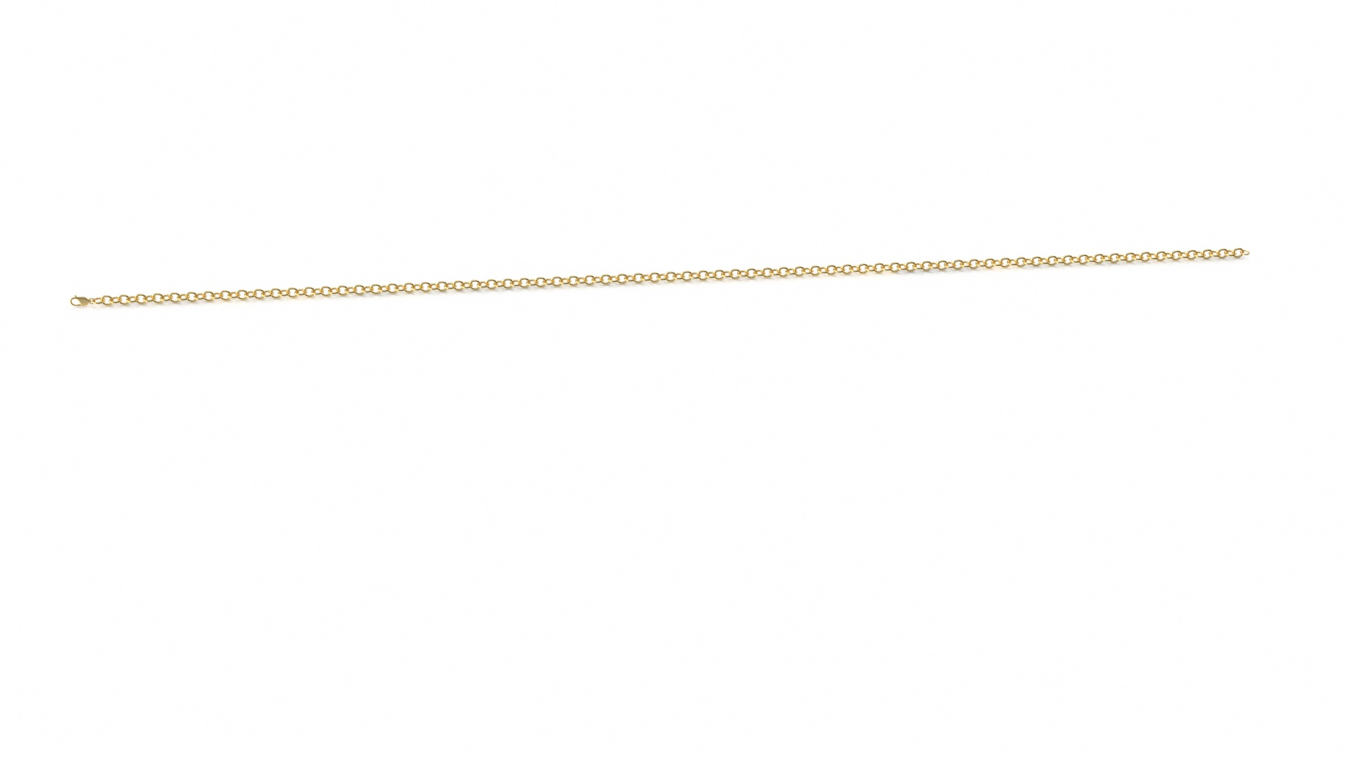 3D Golden Cable Chain Model - TurboSquid 2239701