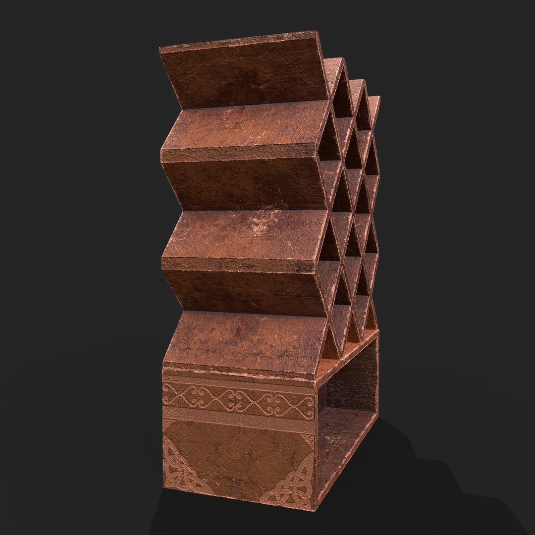 3D Scroll Shelf - TurboSquid 1810086
