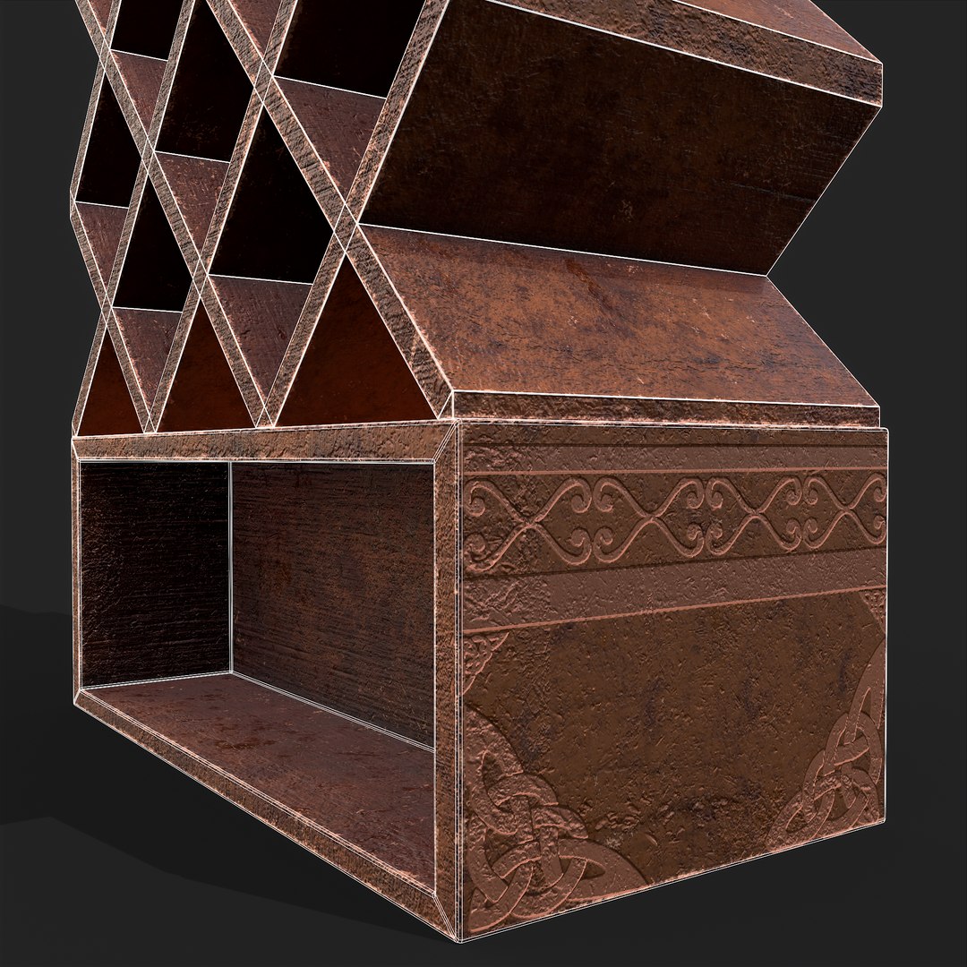 3D Scroll Shelf - TurboSquid 1810086