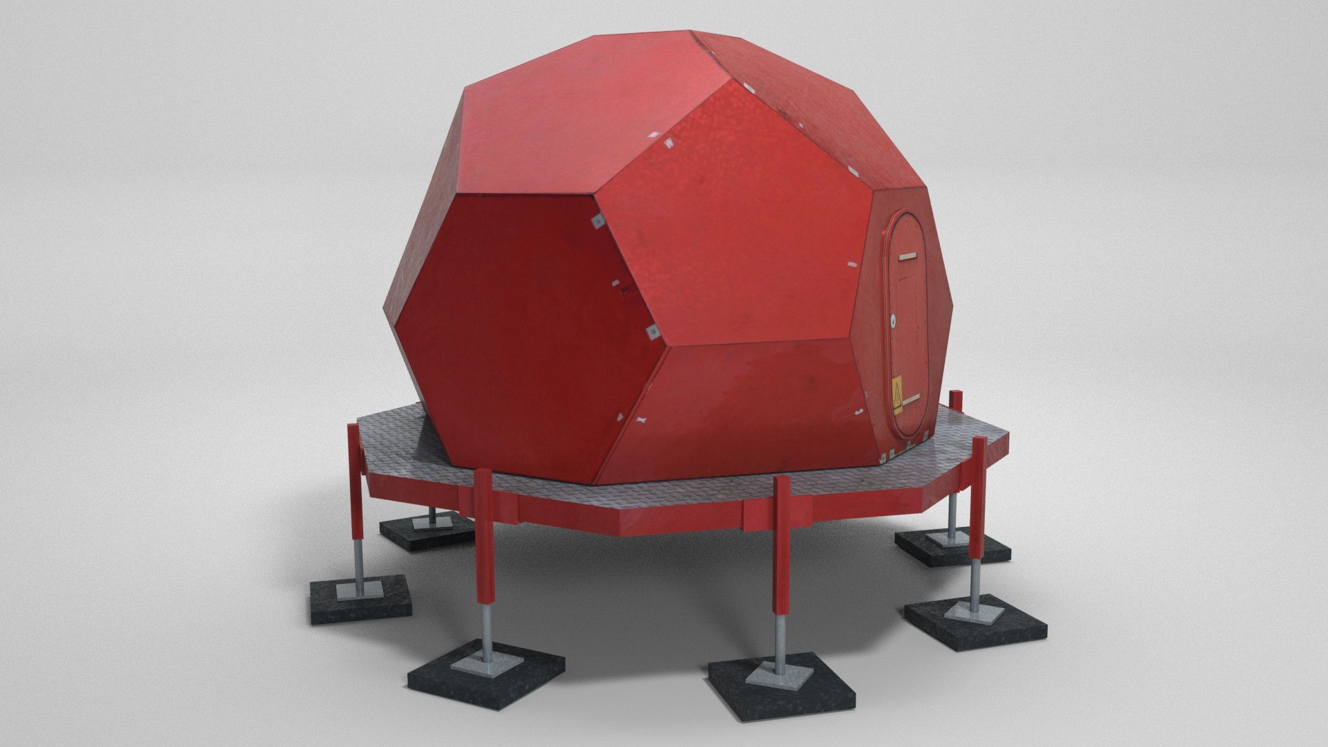 Red Pod model - TurboSquid 2178618