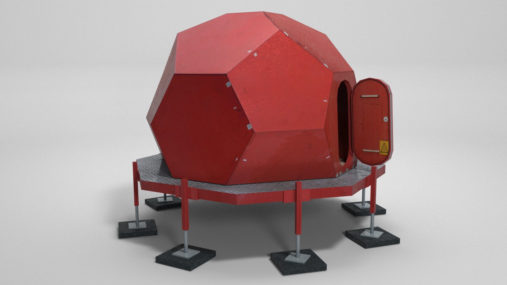 Red Pod model - TurboSquid 2178618