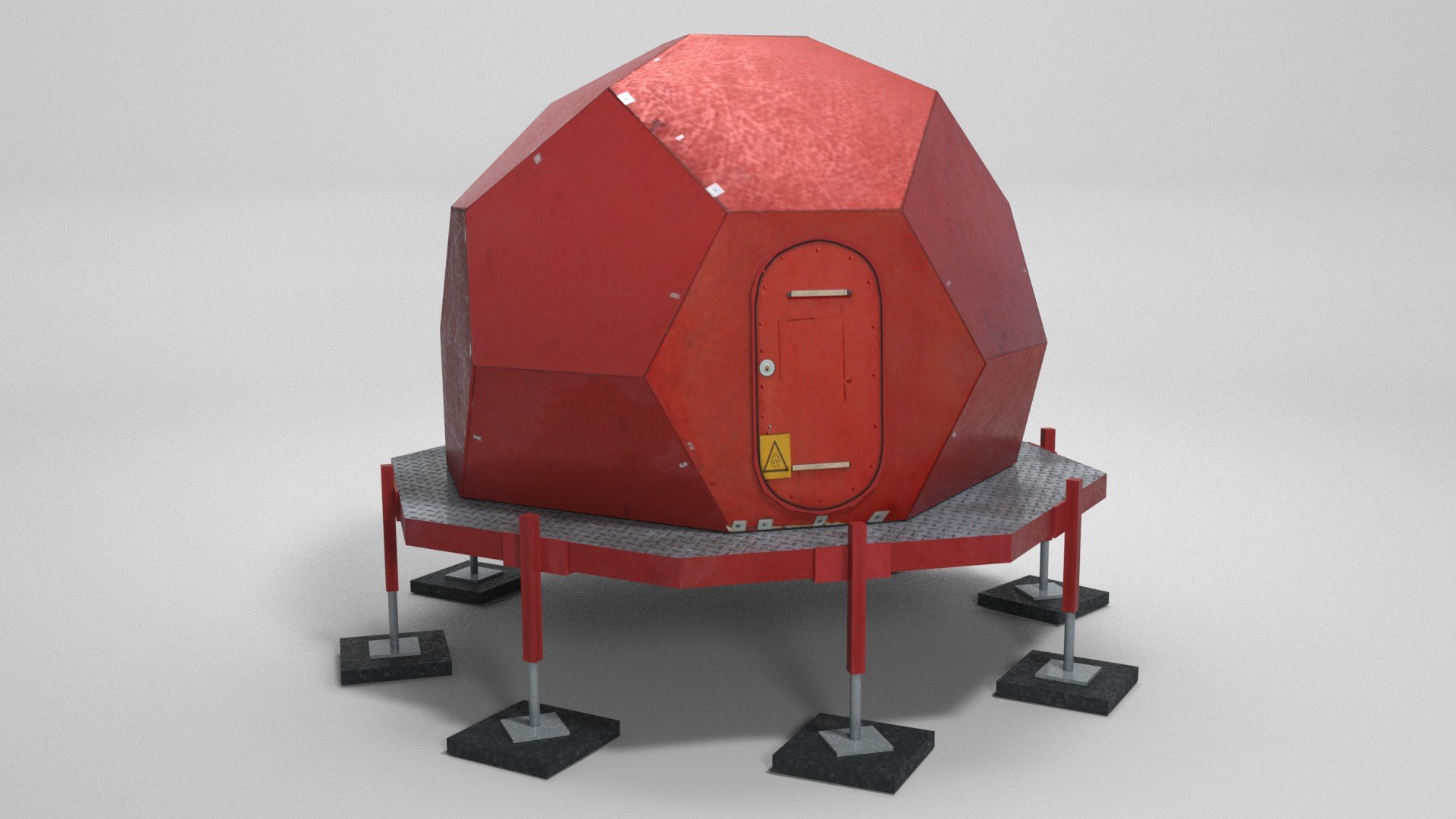 Red Pod model - TurboSquid 2178618