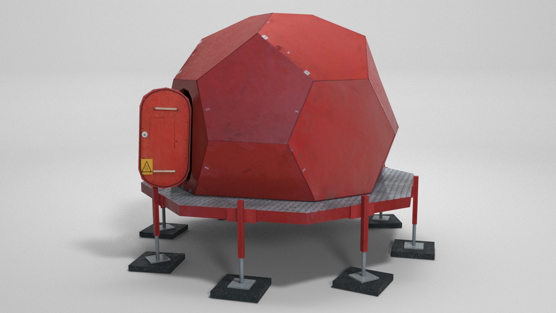 Red Pod model - TurboSquid 2178618