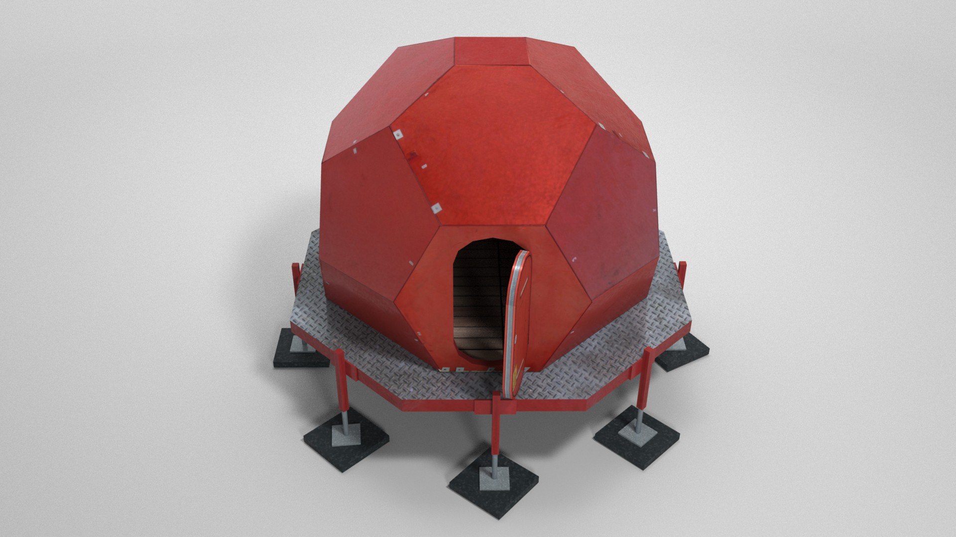 Red Pod model - TurboSquid 2178618