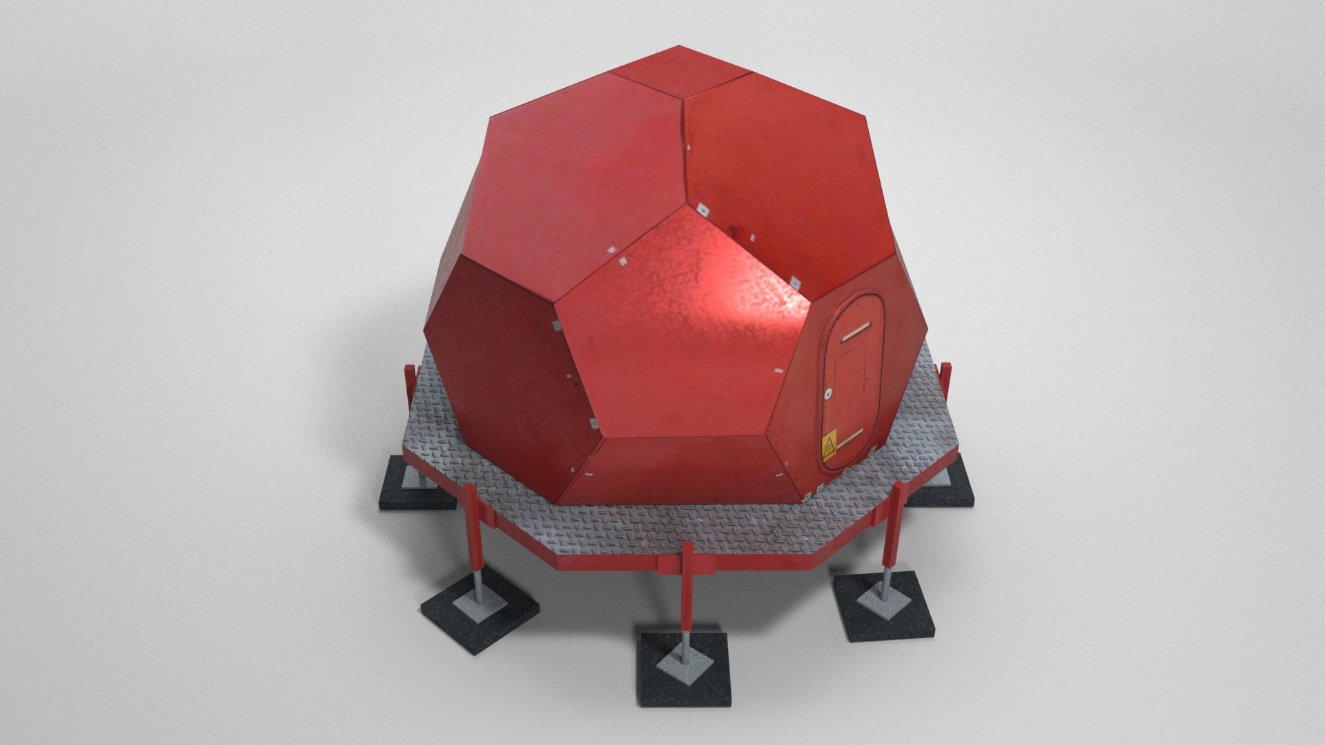 Red Pod model - TurboSquid 2178618