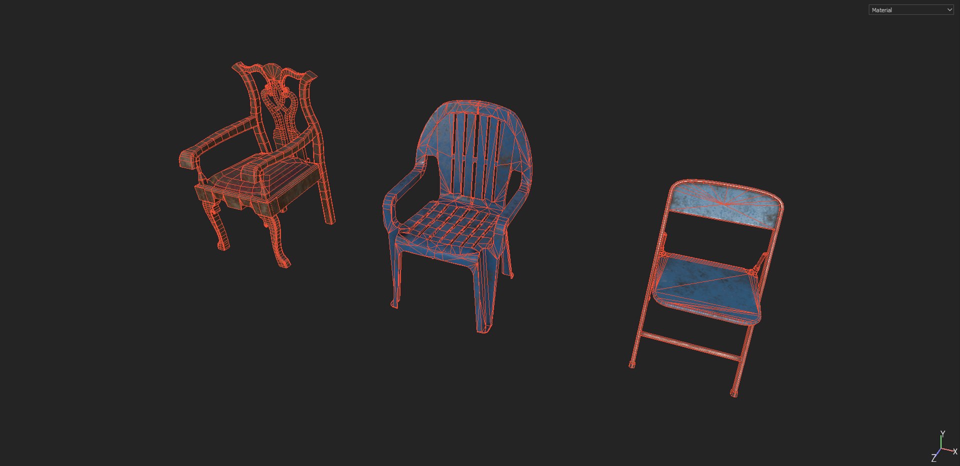 3D Chairs Prop Pack - TurboSquid 2108369