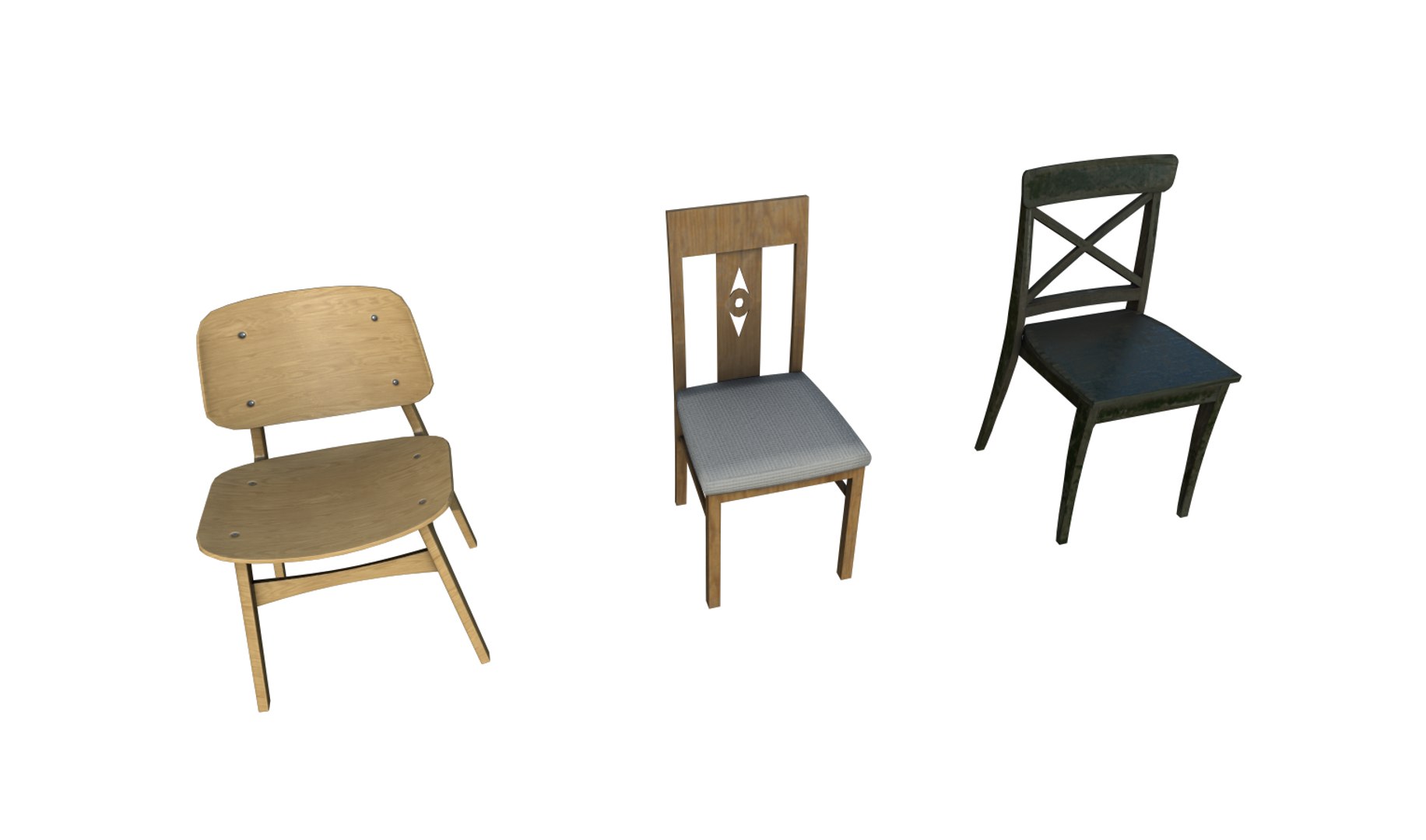 3D Chairs Prop Pack - TurboSquid 2108369