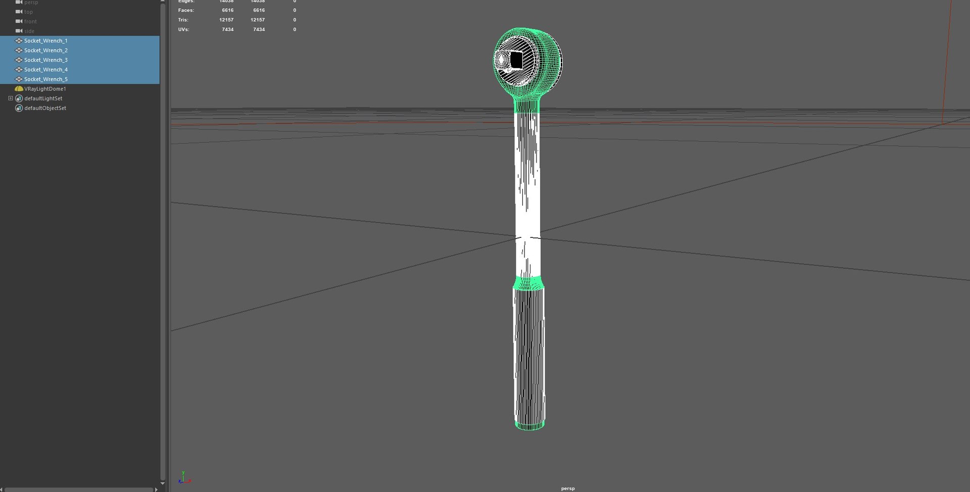 3D Socket Wrench - TurboSquid 2129460