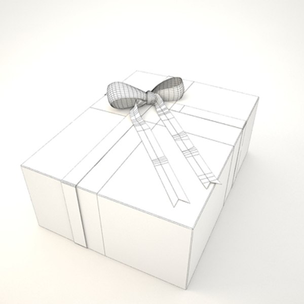 gift wrap 3d obj